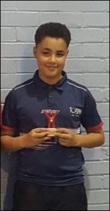 Nathaniel at The Nationals - Colebridge Table Tennis Club